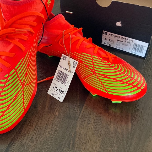 adidas | Shoes | Predator Edge 3 L Fg Soccer Cleats 15 Mens Adidas ...